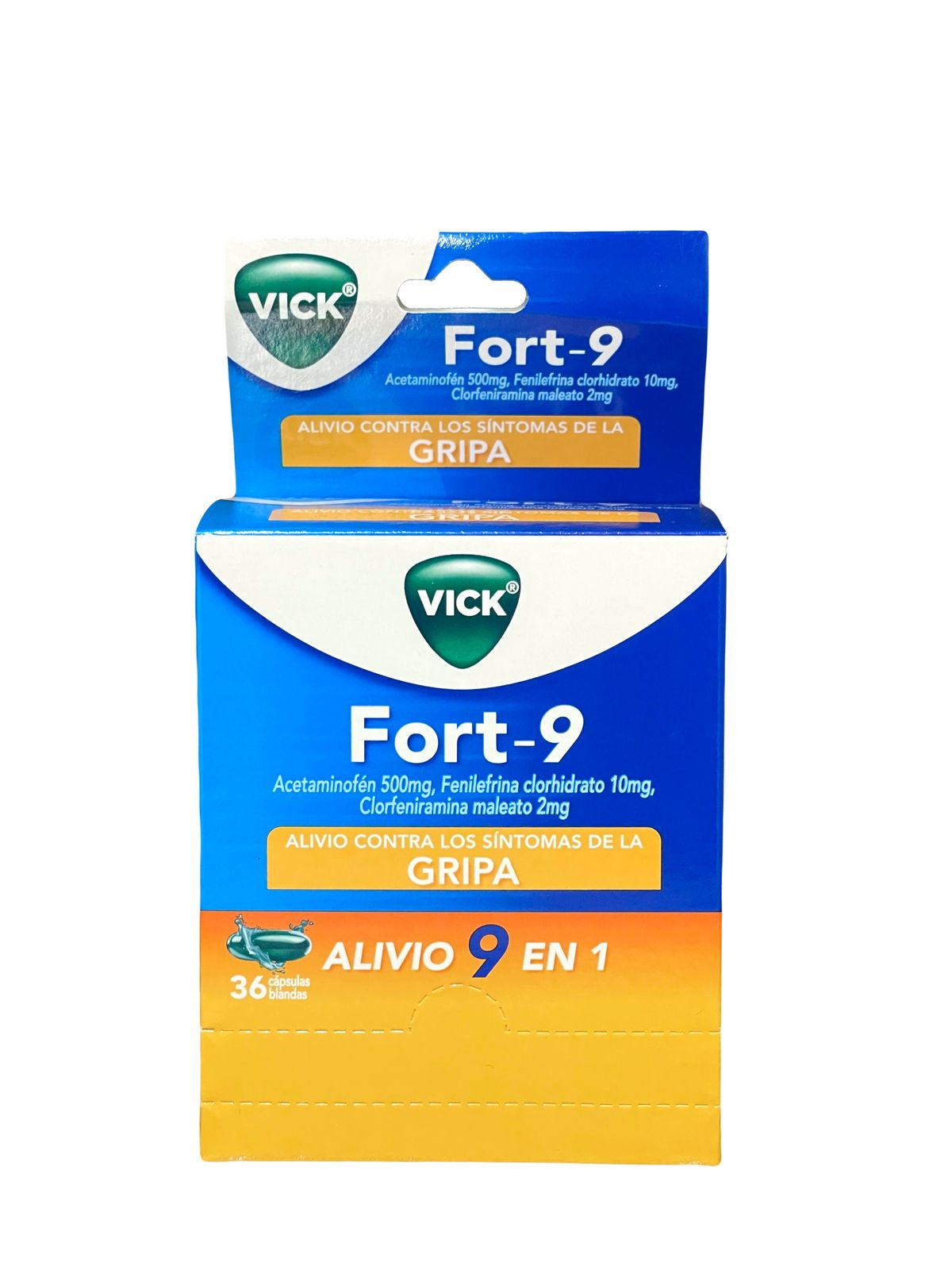 VICK FORT-9 6 CAPSULAS BLANDAS | Uno A Droguerias