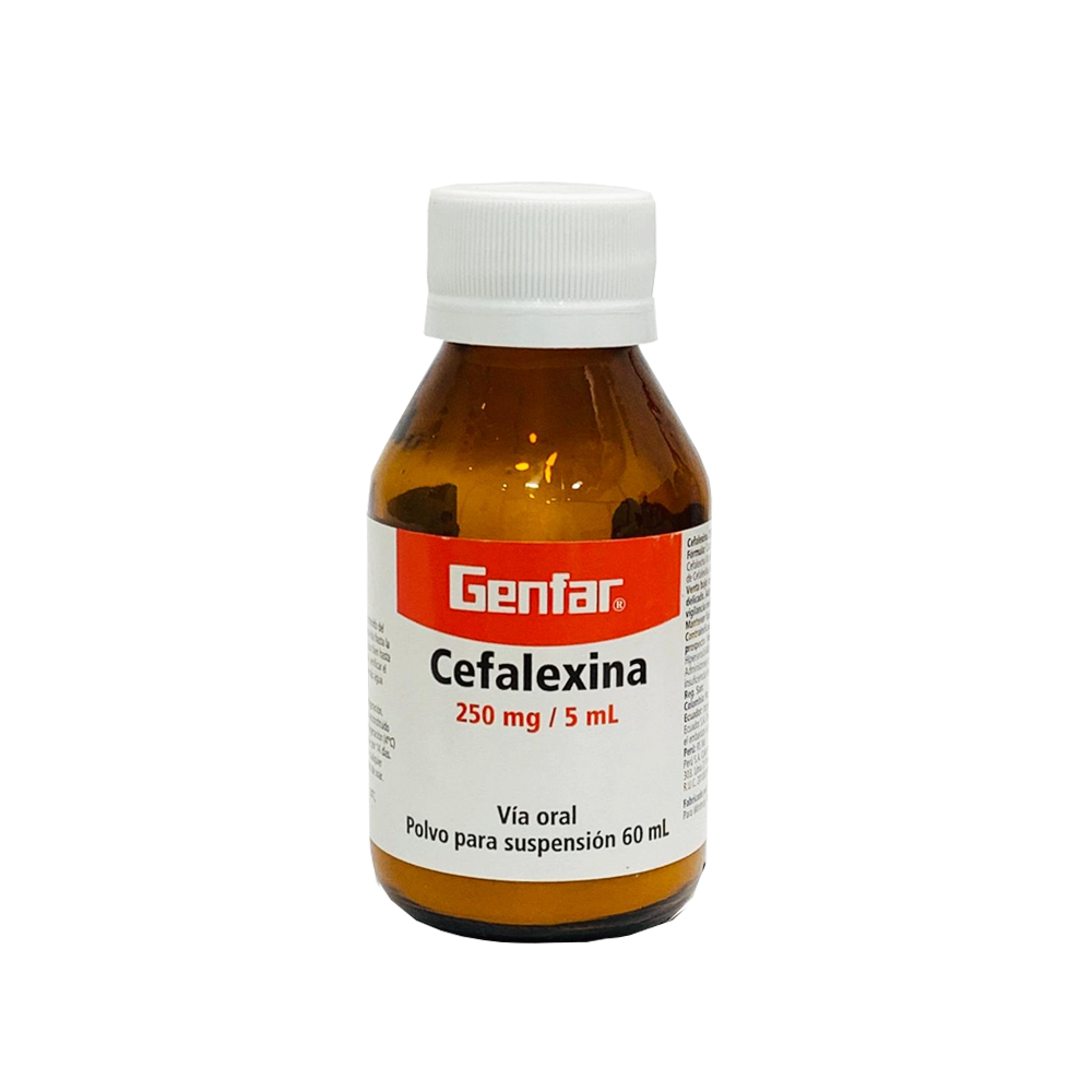 CEFALEXINA 250 MG SUSPENSION 60 ML GF | Uno A Droguerias CEFALEXINA 250 MG SUSPENSION 60 ML GF | Uno A Droguerias