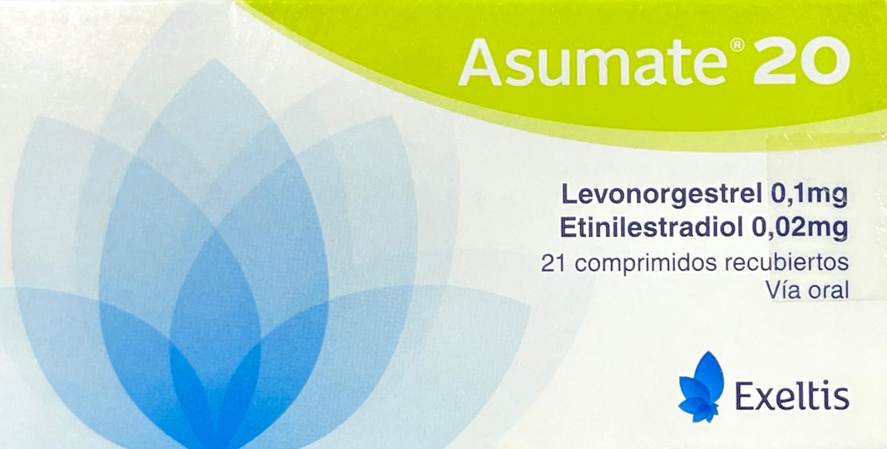 ASUMATE 20 21 COMPRIMIDOS | Uno A Droguerias