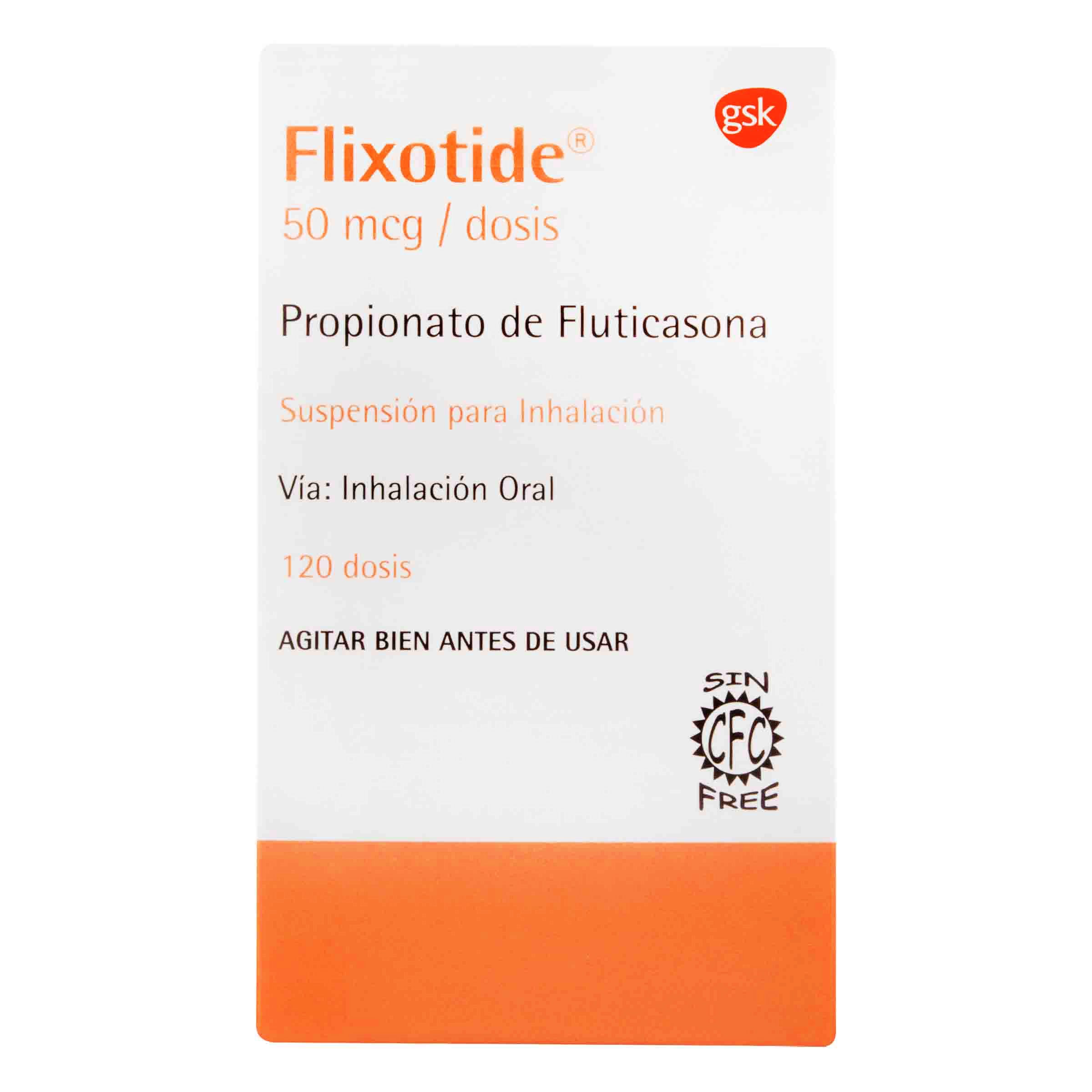 FLIXOTIDE INHALADOR 50MCG 120 DOS.OSP(M) (SC) | Uno A Droguerias