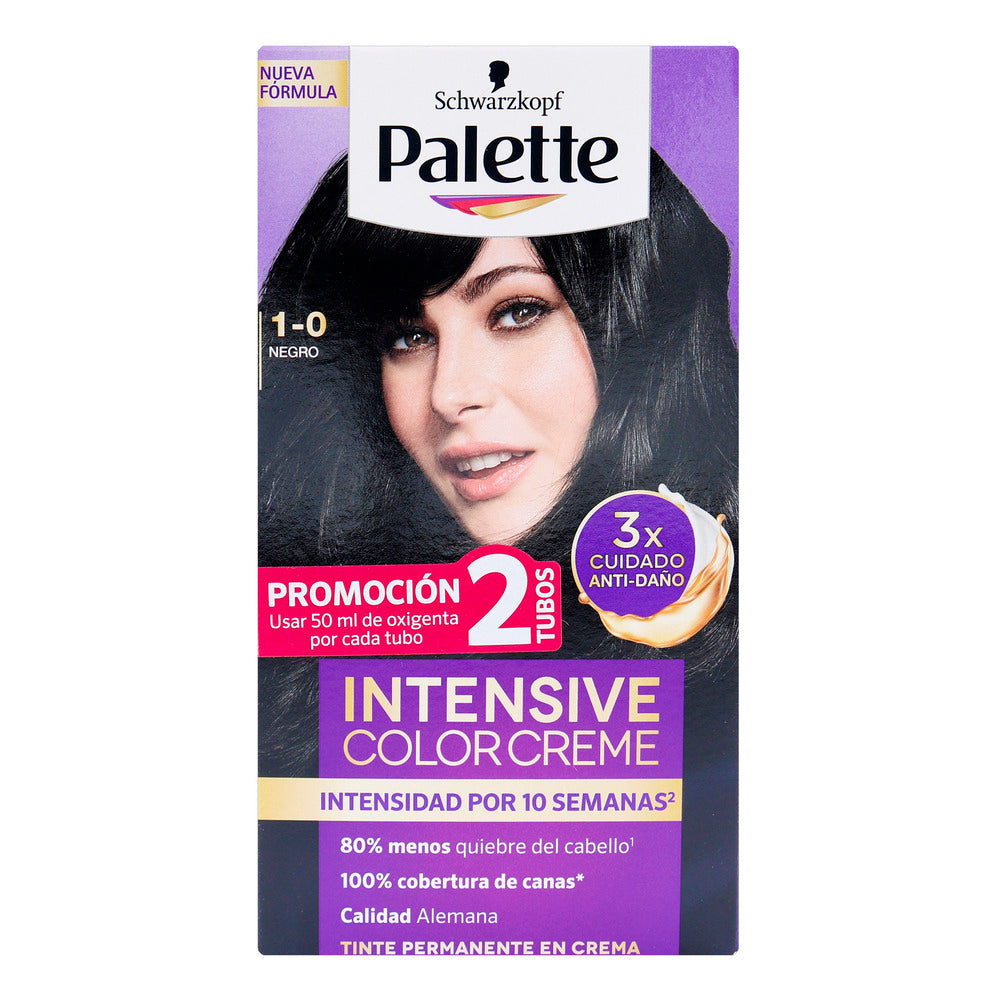 PALETTE COLOR CREME KIT 1-0 NEGRO | Uno A Droguerias