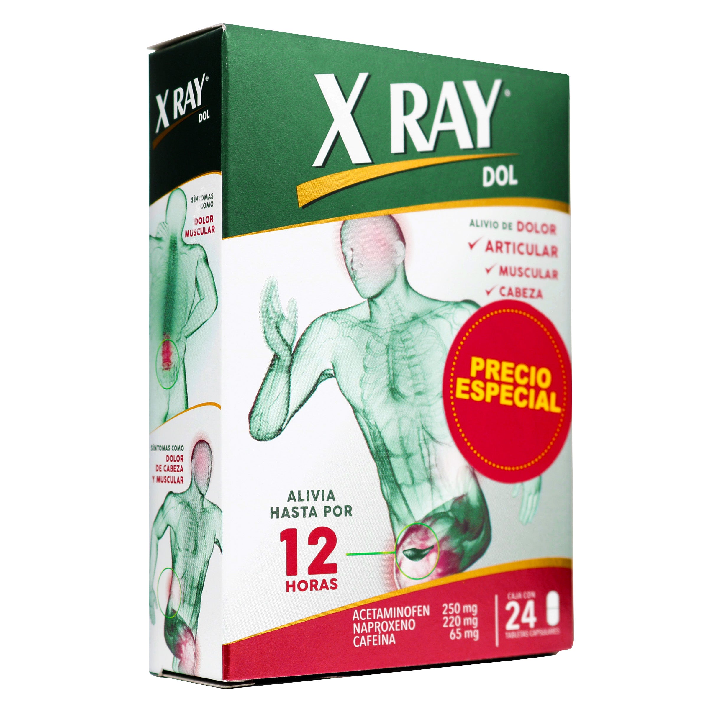 X RAY DOL 24 TABLETAS | Uno A Droguerias