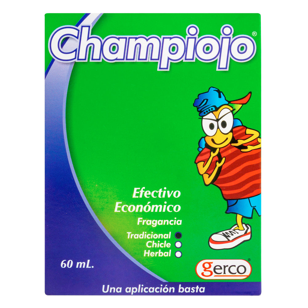 SHAMPOO CHAMPIOJO 60 ML TRADICIONAL+PEINE | Uno A Droguerias