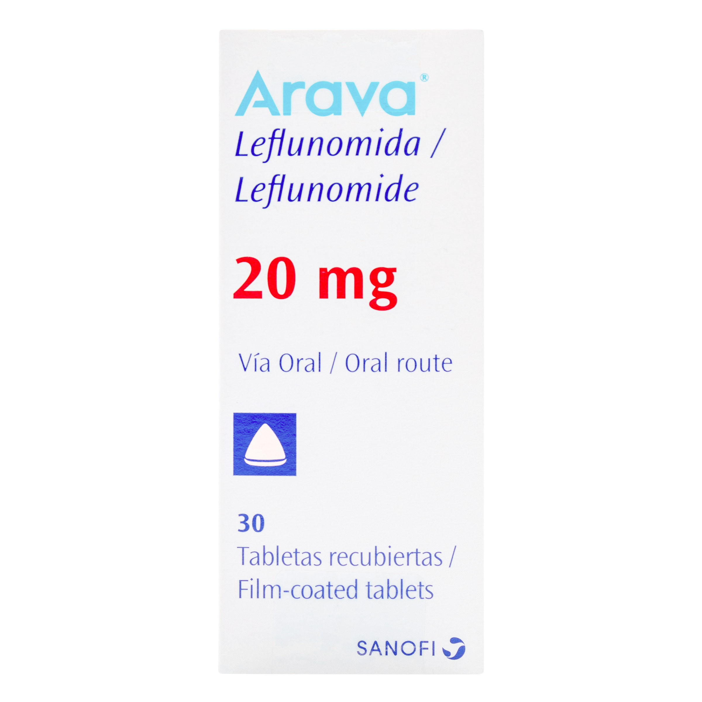 ARAVA 20 MG 30 TABLETAS (SC) | Uno A Droguerias