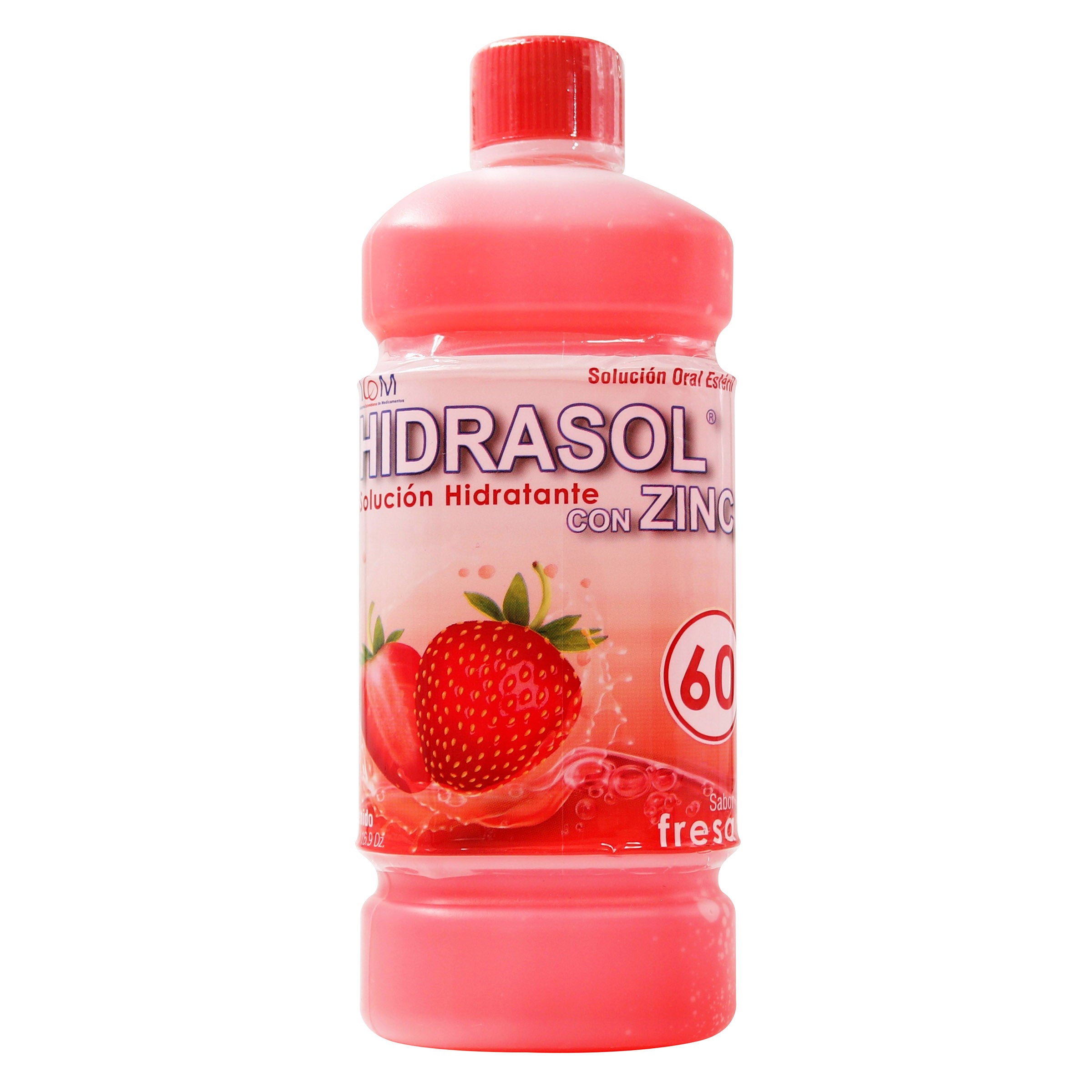 HIDRASOL 60 ZINC FRESA 500ML S.ORAL ICOM | Uno A Droguerias