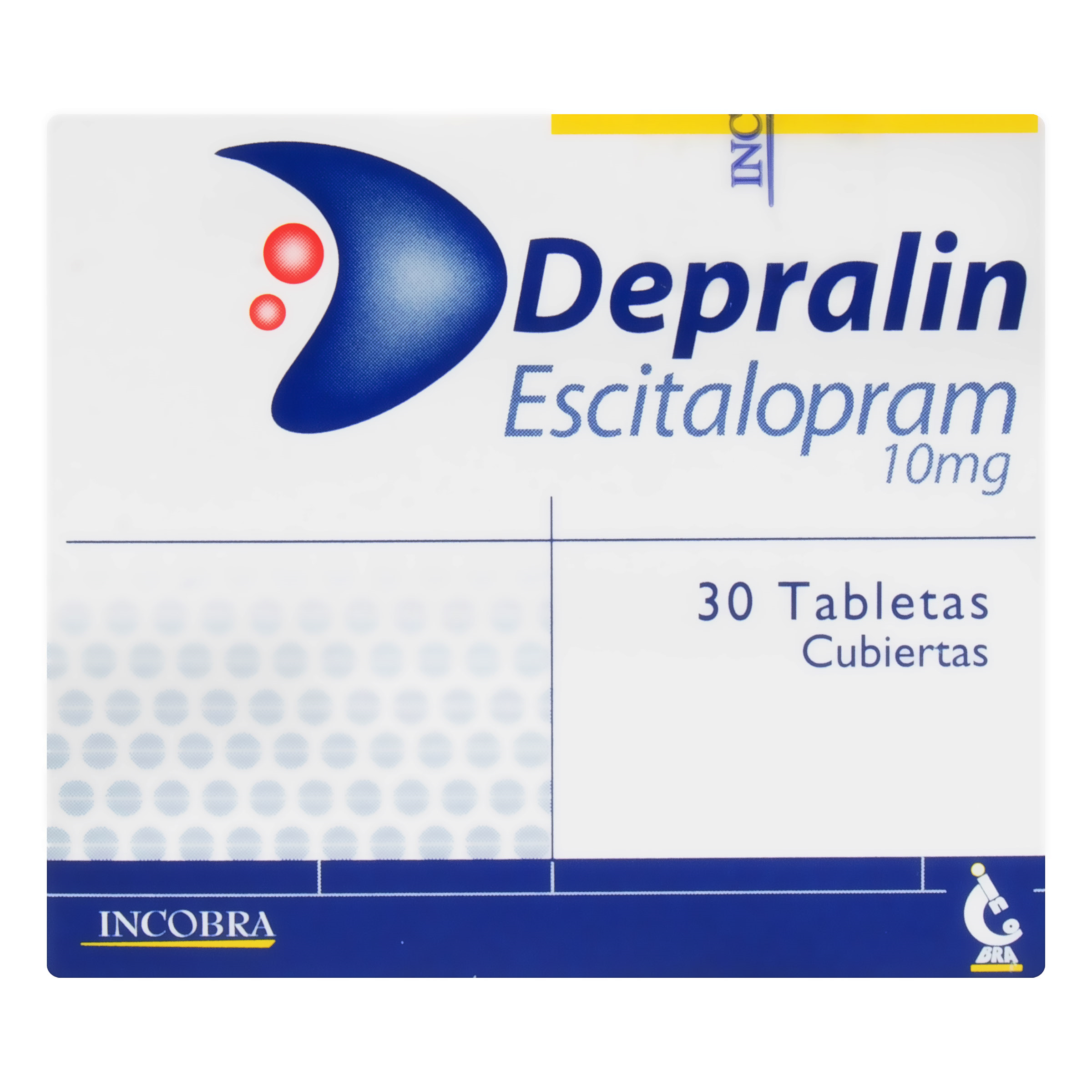 DEPRALIN 10 MG 30 TABLETAS (ESCITALOPRAM) | Uno A Droguerias