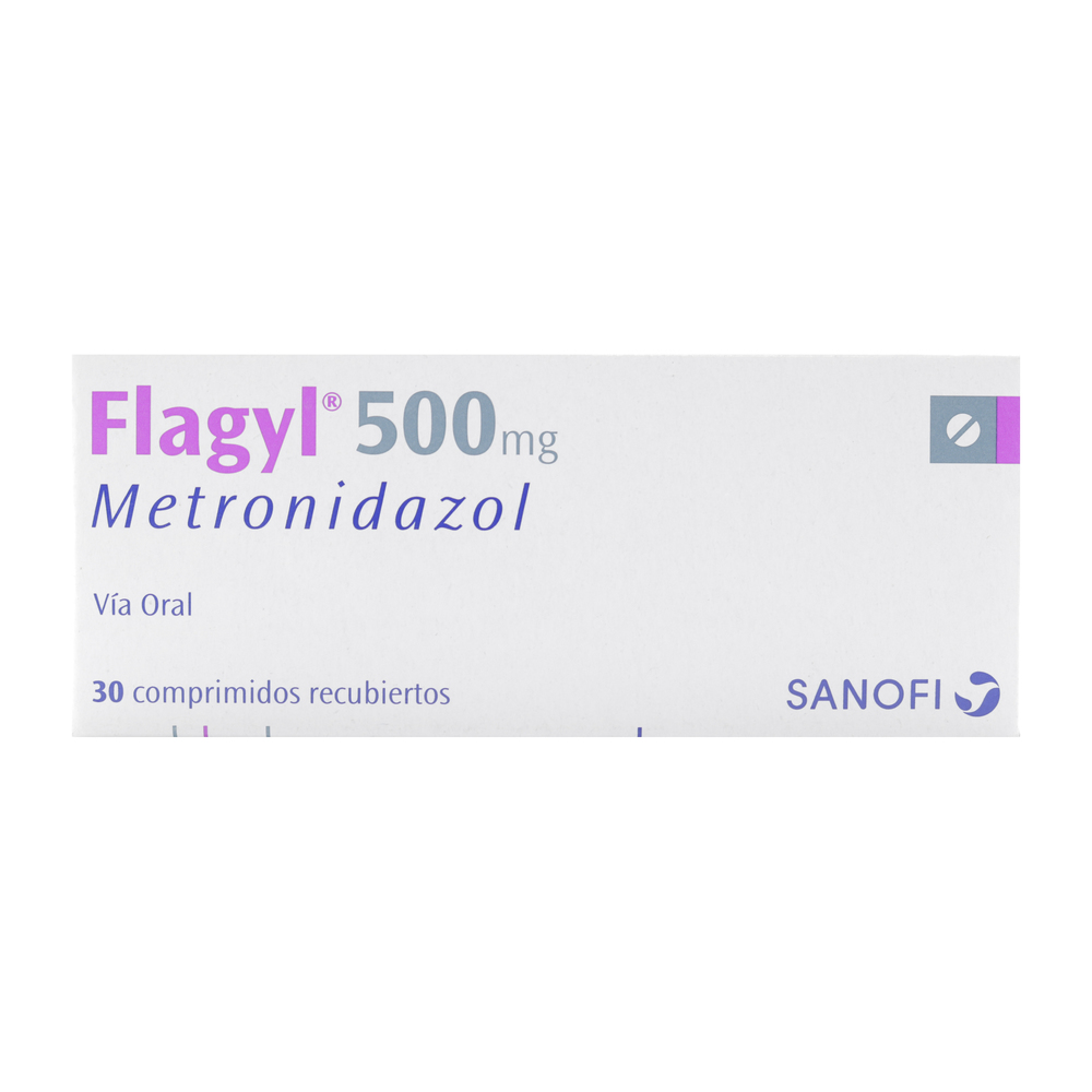 (F) FLAGYL 500 MG 30 TABLETAS | Uno A Droguerias