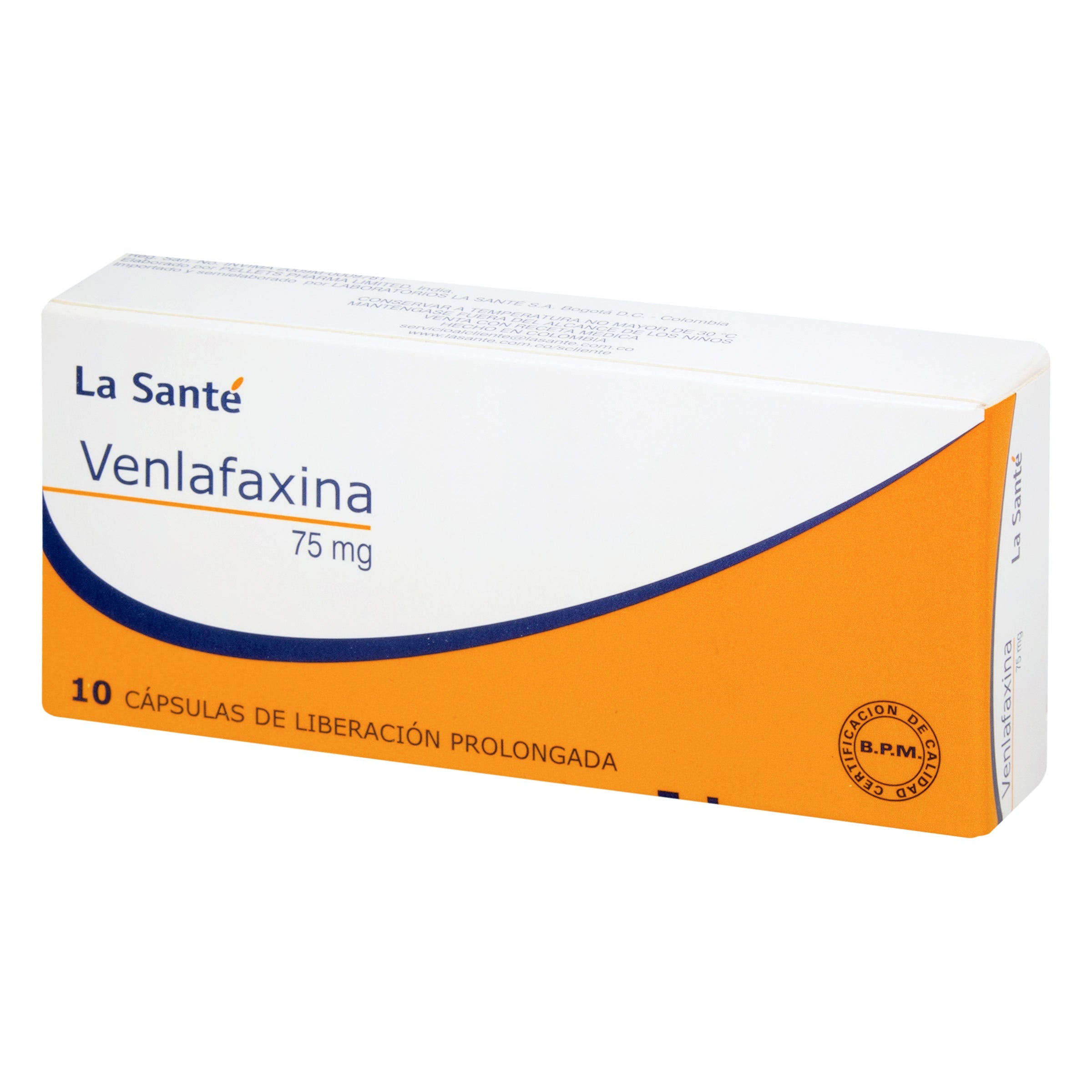 VENLAFAXINA 75 MG 10 CAPSULAS LS | Uno A Droguerias