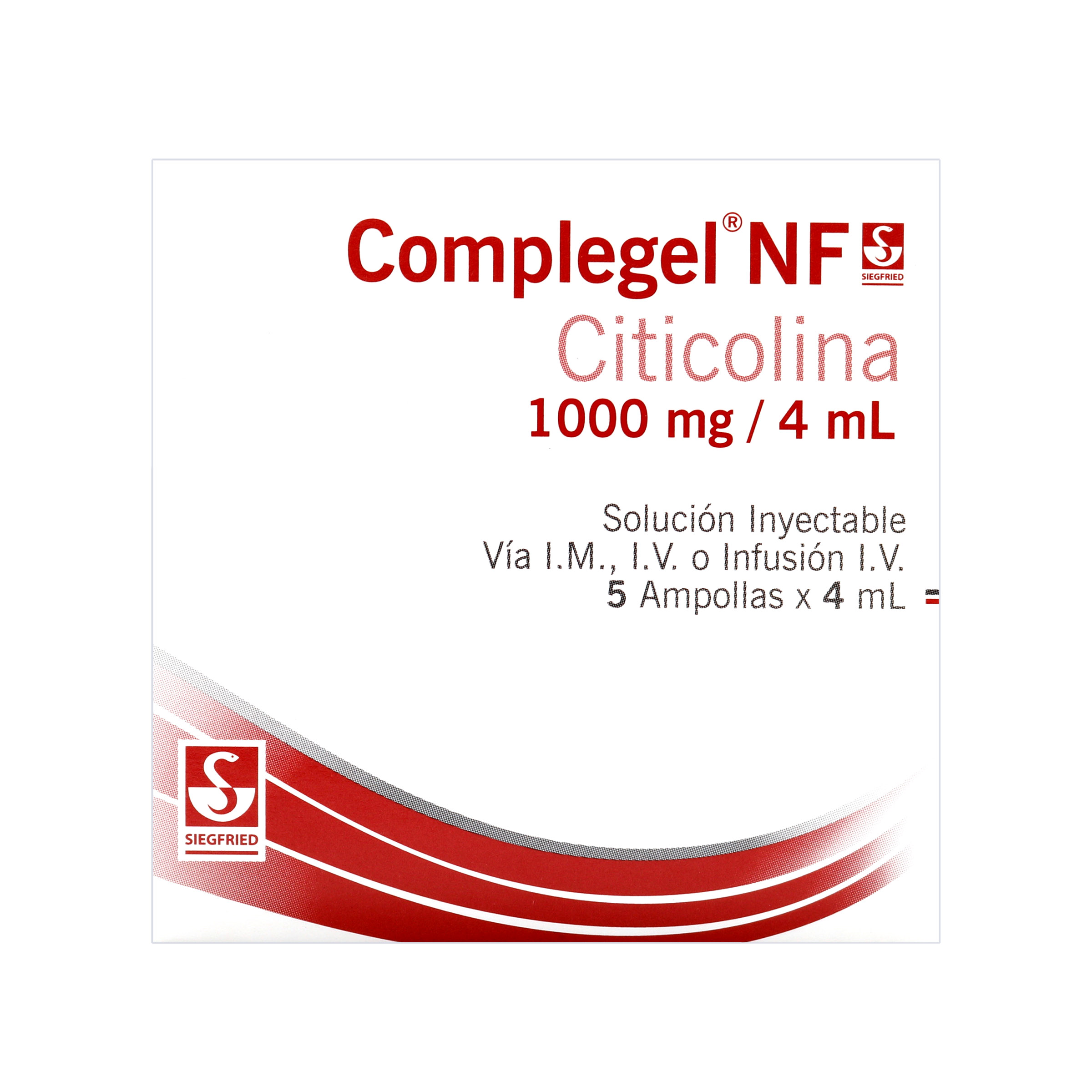 COMPLEGEL NF CIT 1000 MG 4ML 5 AMP.(PDB) | Uno A Droguerias