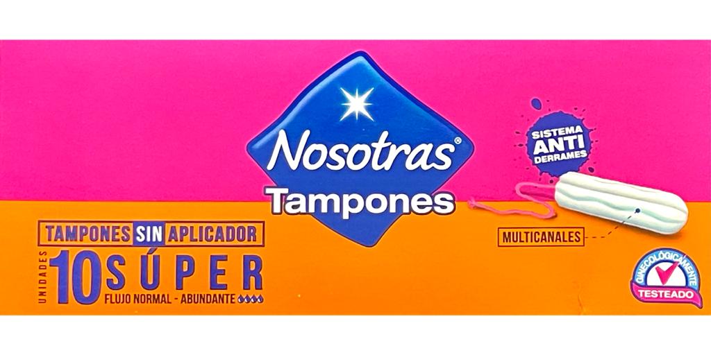 TAMPON NOSOTRAS DIGITAL SUPER 10 UNIDADES | Uno A Droguerias