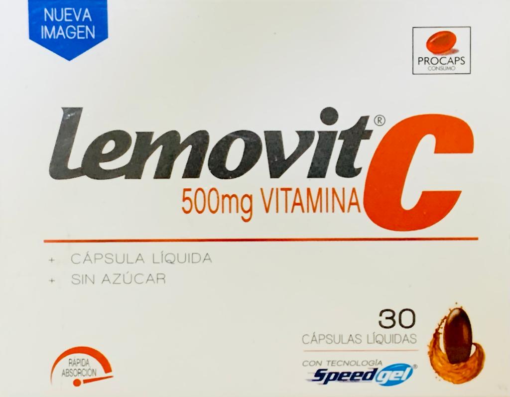 LEMOVIT C 500 MG 30 CAPSULAS LIBERACION SOSTENIDA | Uno A Droguerias