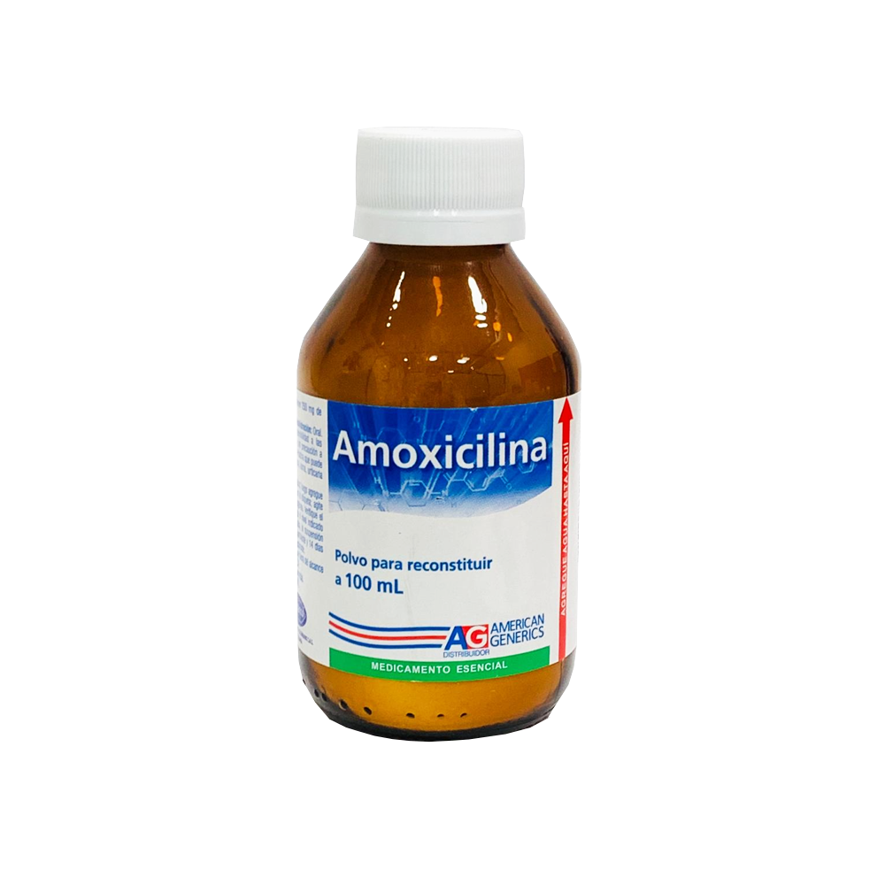 AMOXICILINA 250 MG SUSPENSION 100 ML AG | Uno A Droguerias