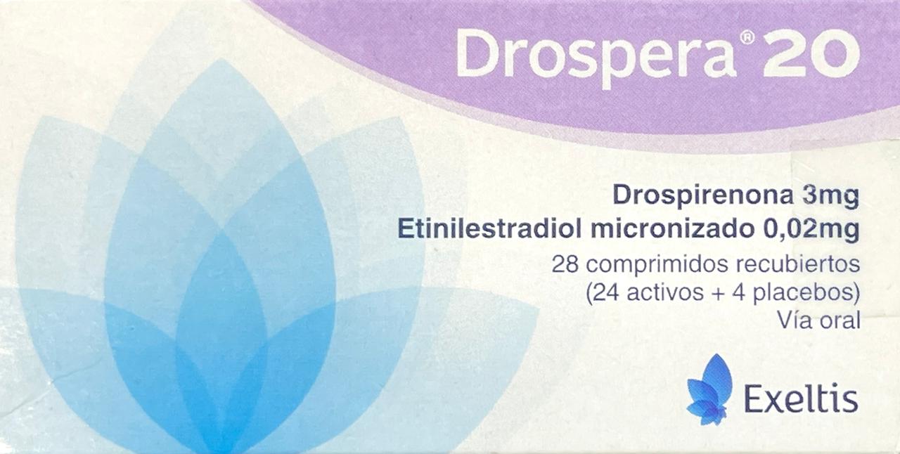 DROSPERA 20 28 COMPRIMIDOS | Uno A Droguerias