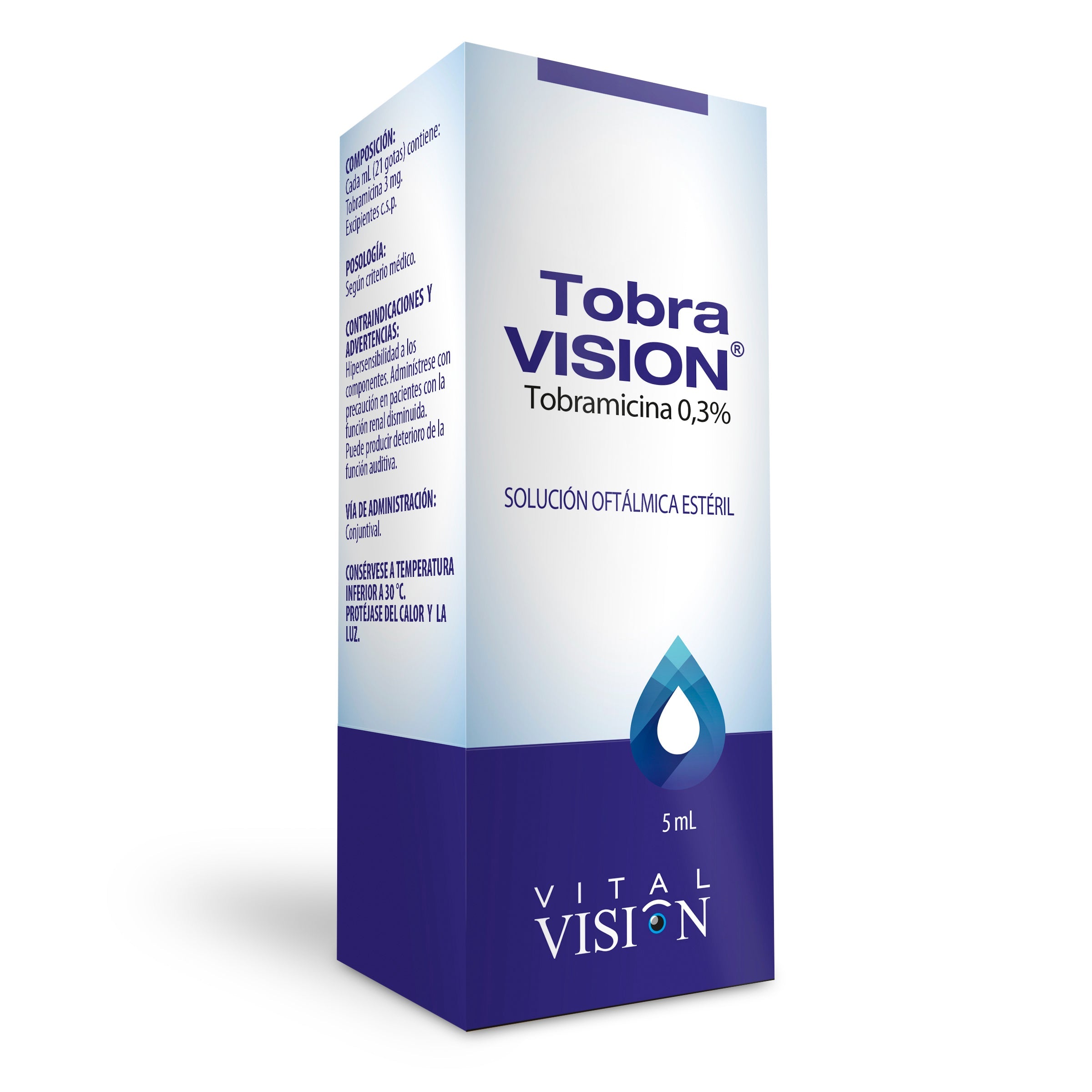 TOBRA VISION 0.3% (TOBRAMICINA) 5 ML OFTALMICO | Uno A Droguerias