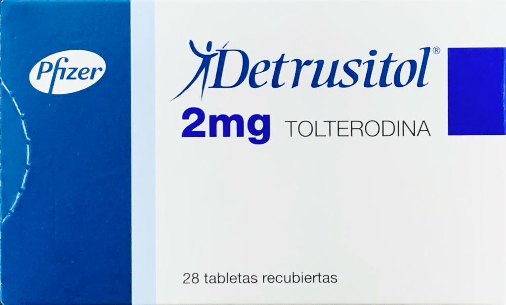 DETRUSITOL 2 MG 28 TABLETAS RECUBIERTAS | Uno A Droguerias