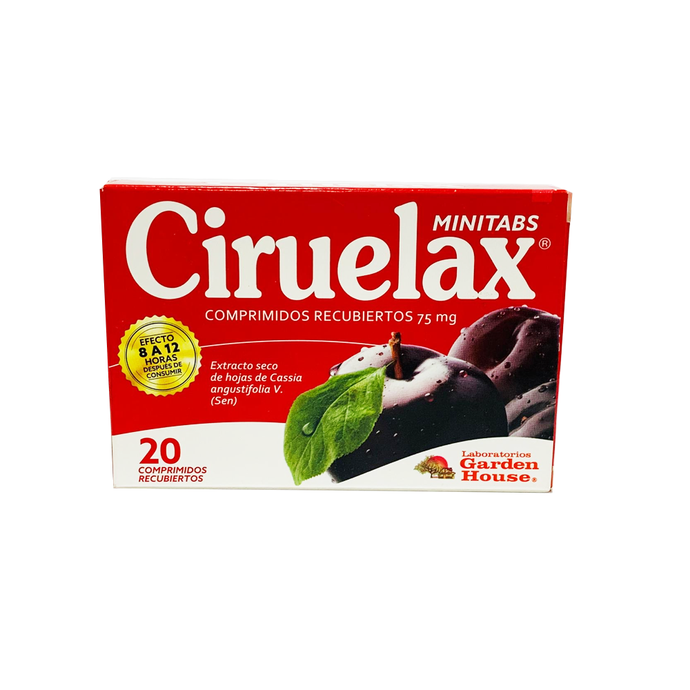 CIRUELAX MINITABS 20 COMPRIMIDOS | Uno A Droguerias