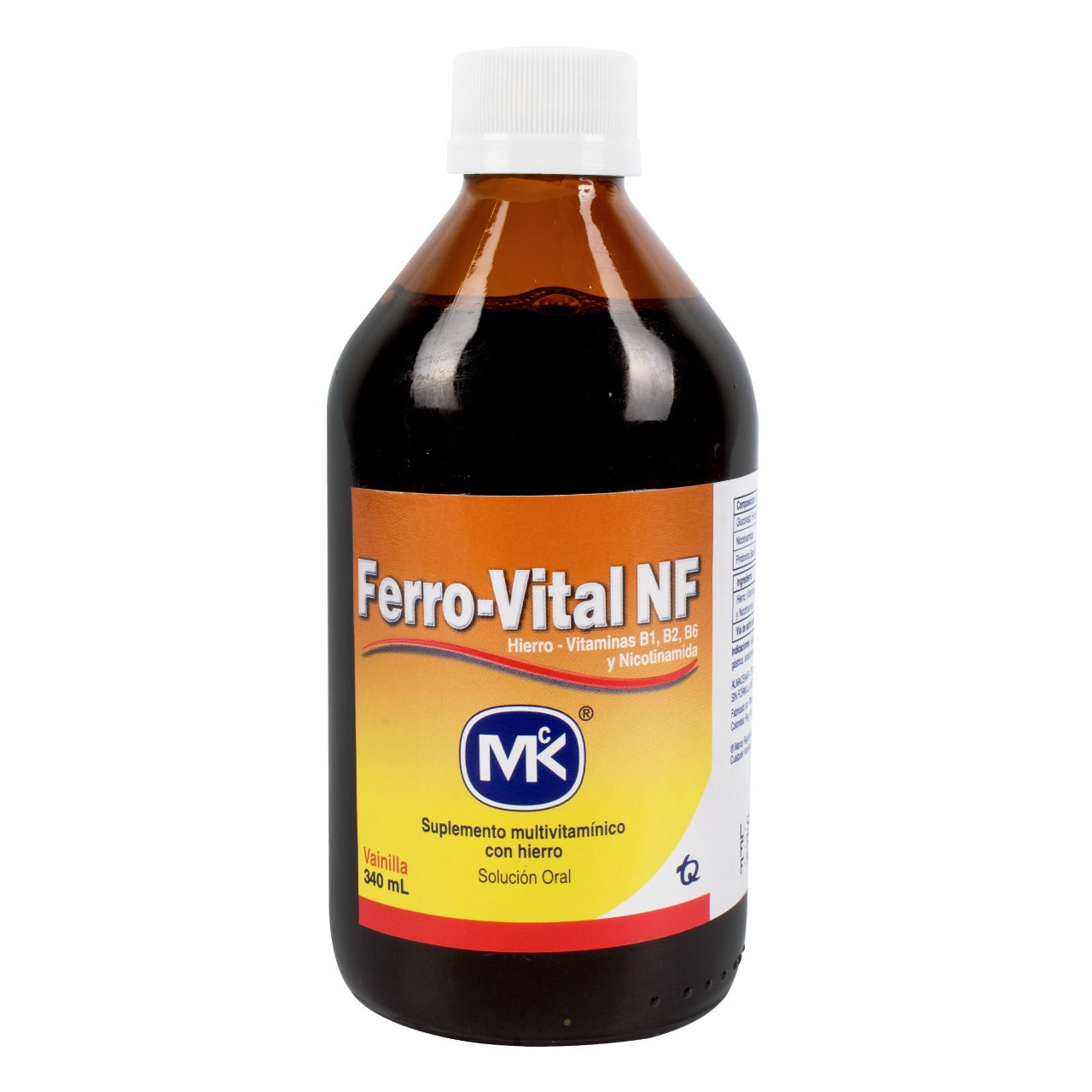 FERROVITAL VAINILLA JARABE 340 ML (CG) | Uno A Droguerias