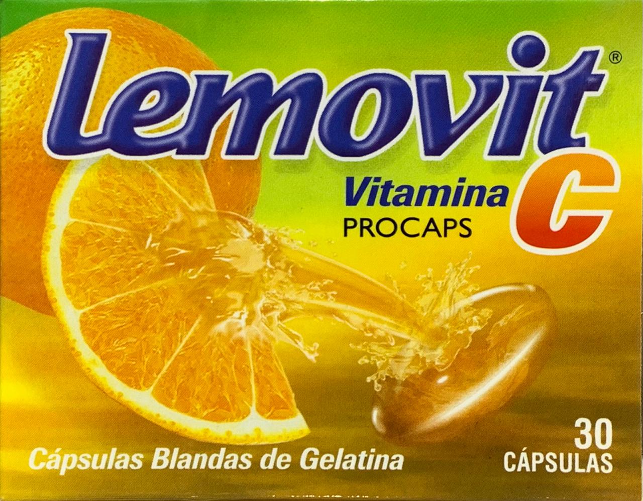 LEMOVIT C 500 MG 30 CAPSULAS BLANDAS | Uno A Droguerias