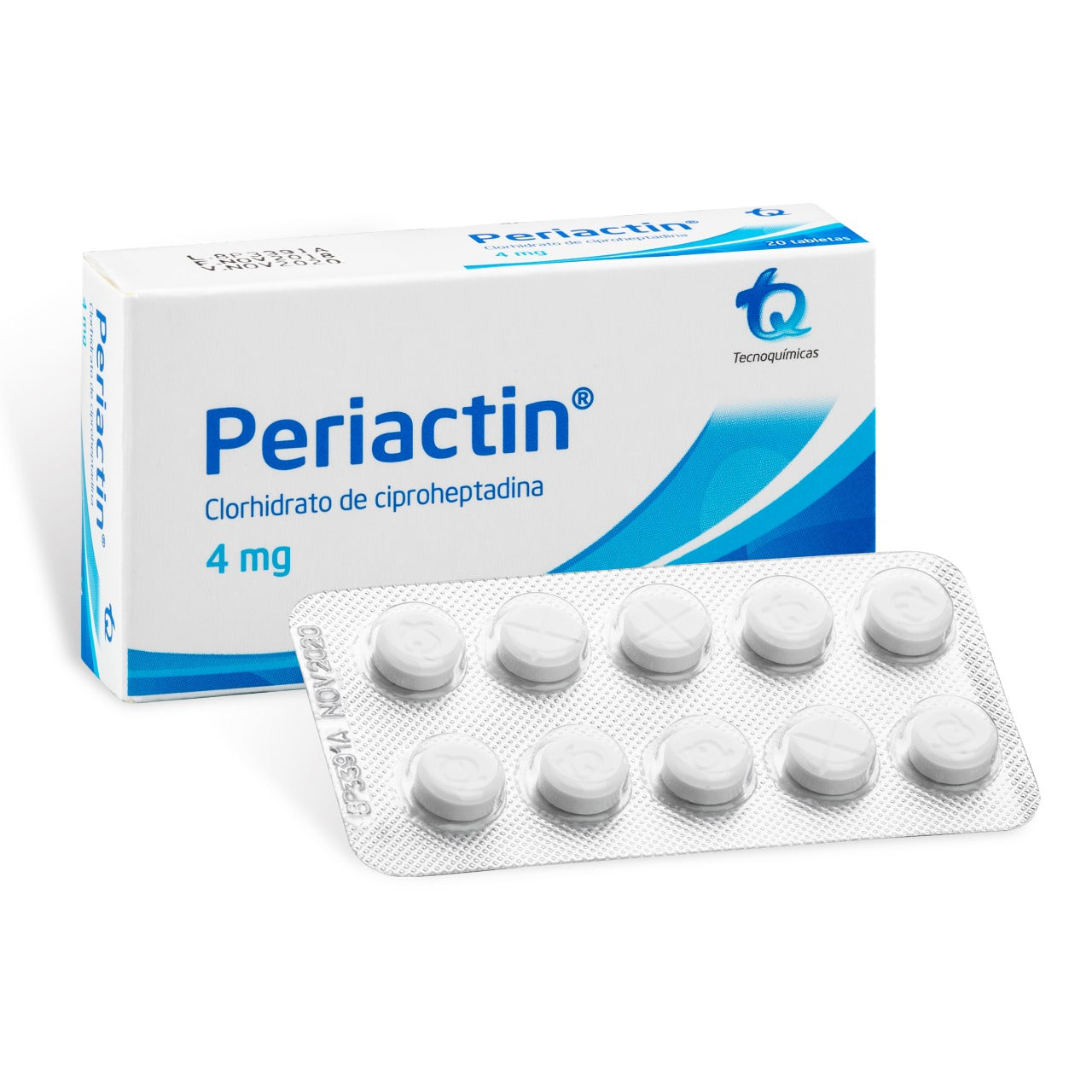PERIACTIN 20 TABLETAS | Uno A Droguerias