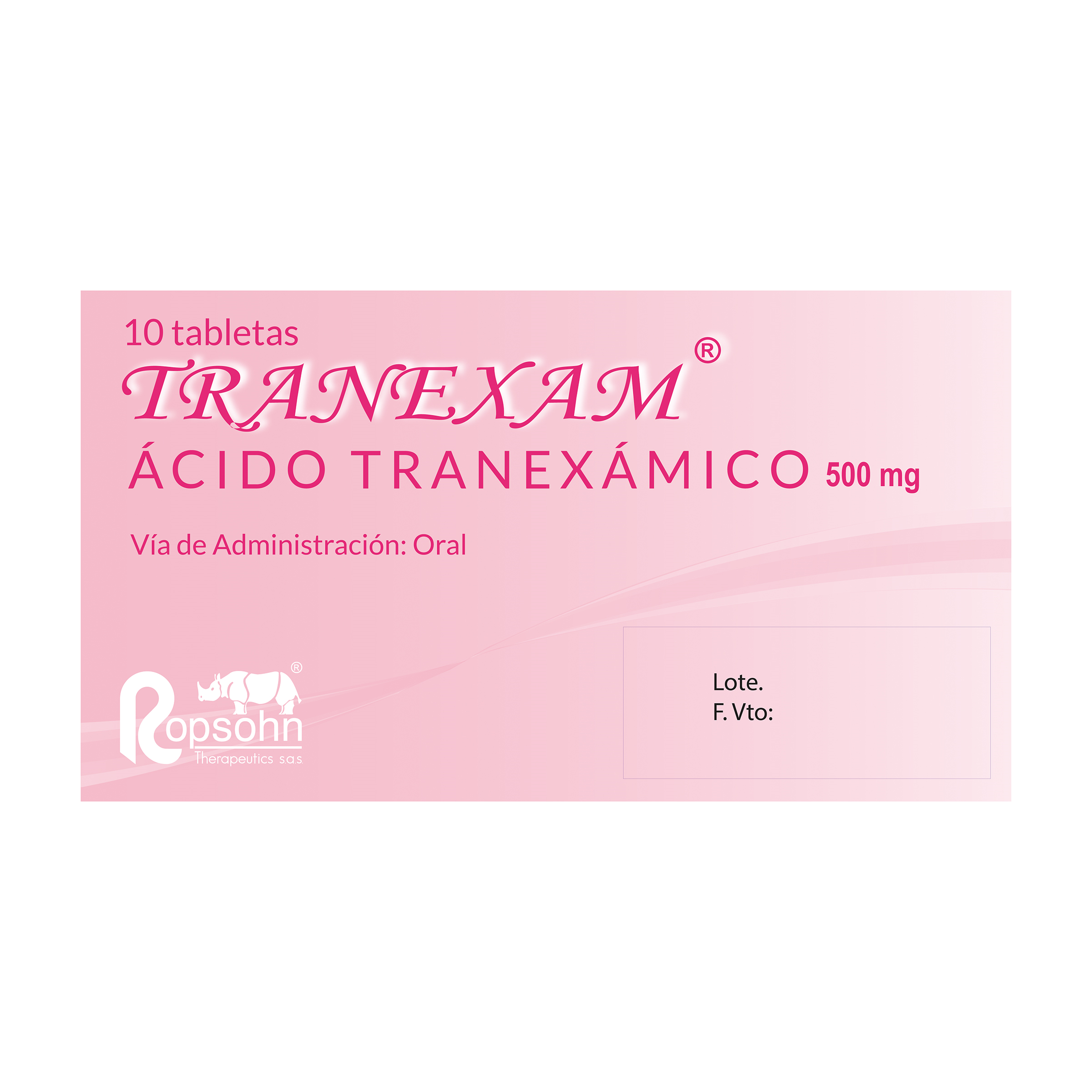 TRANEXAN 500 MG 10 TABLETAS | Uno A Droguerias